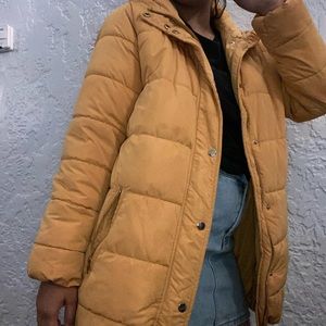 Jackets & Coats | Comfy Mustard Yellow Puffer Coat | Poshmark